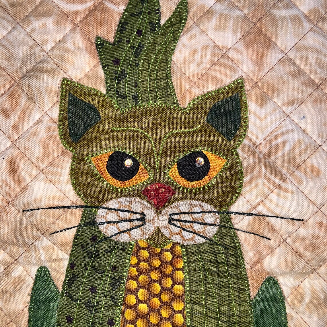 Cobby Cat Quilt Original by Helene Knott for Storyquilts - Etsy