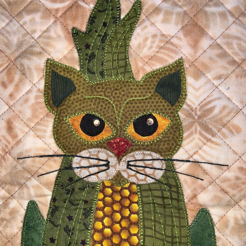 Cobby Cat Quilt Original by Helene Knott for Storyquilts - Etsy