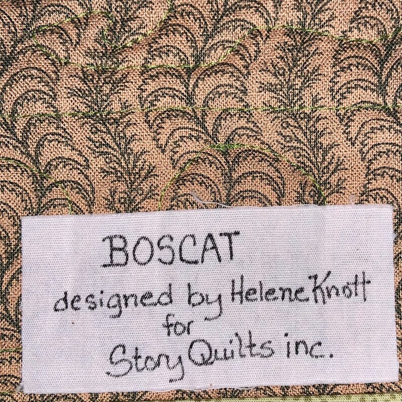 Woolly Boscat Quilt by Helene Knott - Etsy