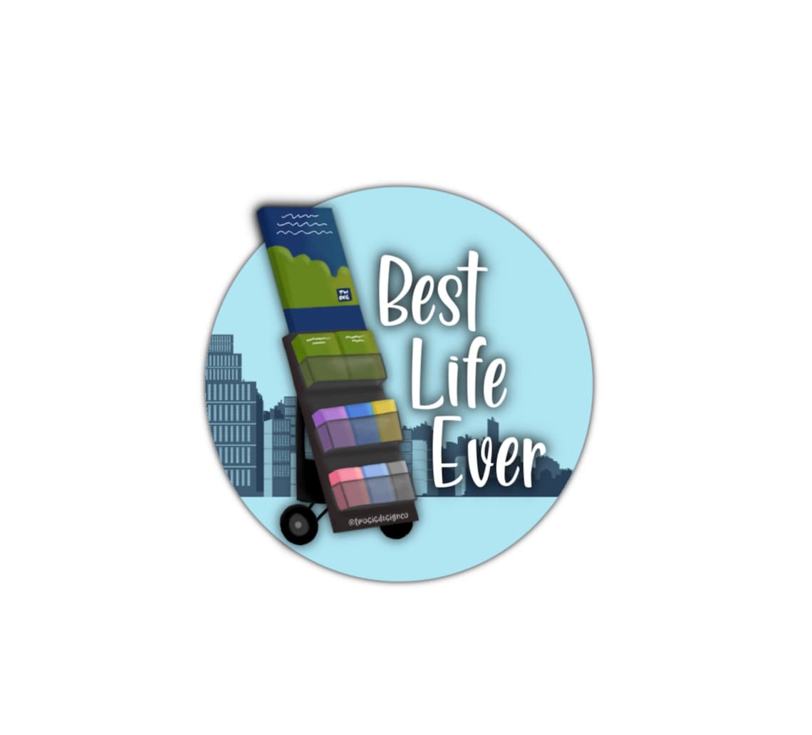 MAGNET Best Life Ever JW Cart Sticker 2.5x 2.5 | Etsy