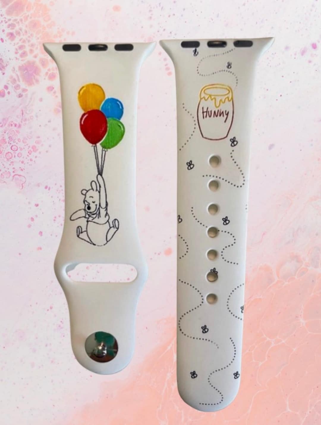 Tik Tok Winnie Themed Engraved Apple Watch Bands Silicone - Etsy