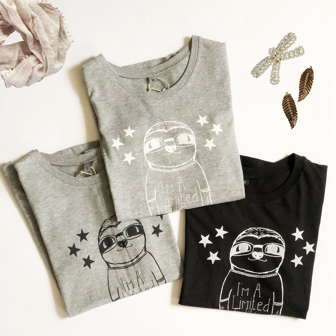 Funny Sloth Shirt: I'm a Limited Edition, Cotton Shirt Ladies, Ladies ...