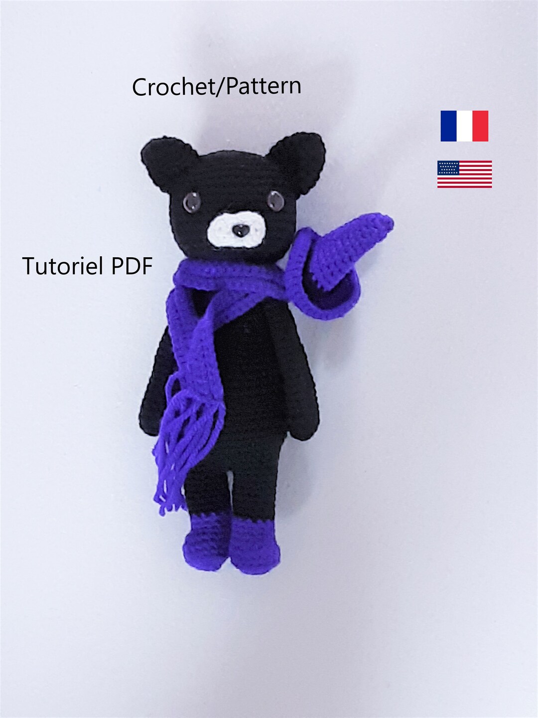 Crochet, Pattern, Tuto Amigurumi Cat Sorcerer Titus, French Crochet ...
