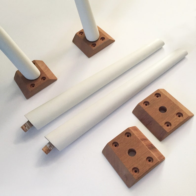 Vintage MCM Tapered Wood Coffee Table Legs Oval Shape - Etsy