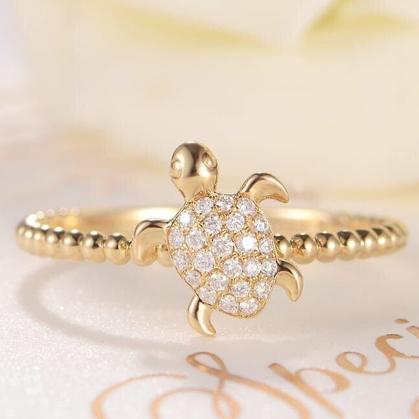 Turtle Ring - Etsy