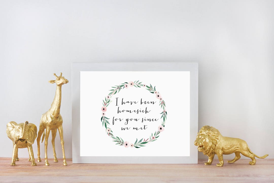 Avett Brothers Floral Quote - Nursery Print - 8x10 Horizontal Digital ...