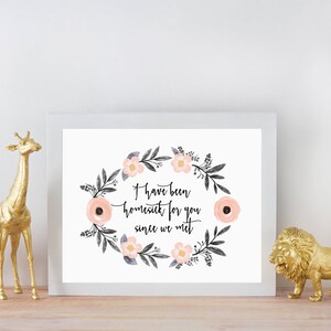 Avett Brothers Floral Quote - Nursery Print - 8x10 Digital Download - Etsy
