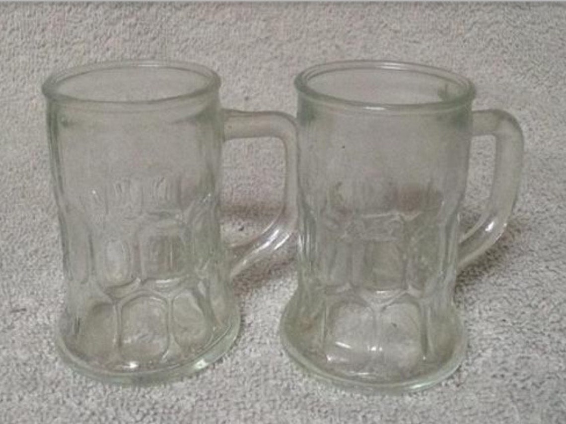 Pair Miniature Glass Tankards 2.5tall Reims France - Etsy