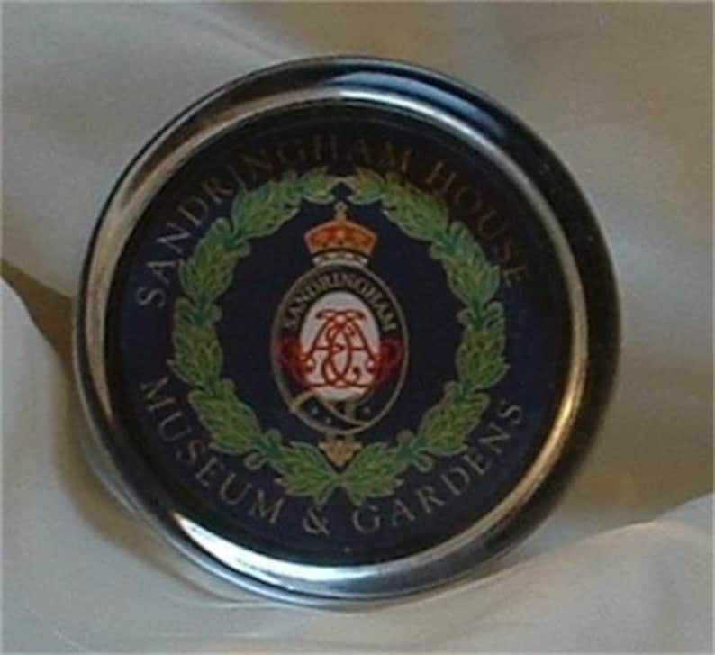 Sandringham House and Gardens Glass Paperweight Crest and Crown - Etsy
