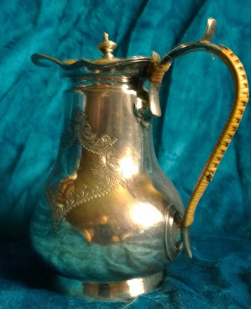 EPBM Antique Lidded Water Jug / Pitcher / Ewer Silverplate RR Richard ...