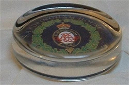 Sandringham House and Gardens Glass Paperweight Crest and Crown - Etsy