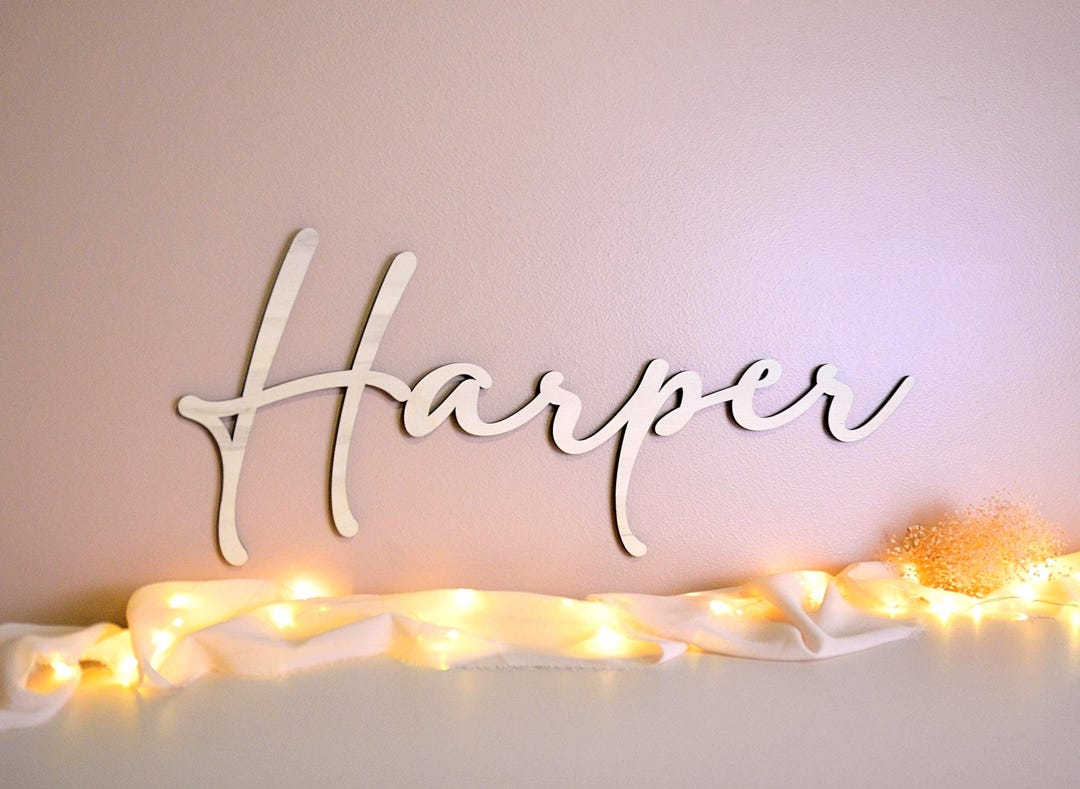 Personalized Wooden First Name, Wall Decoration, Toy Box, Children's ...