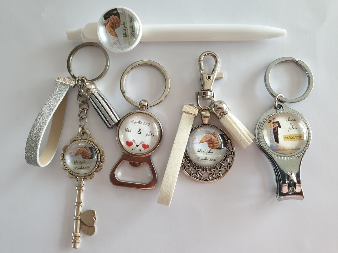 Personalized Wedding Keychain, Wedding Guest Gift, Witness Gift ...