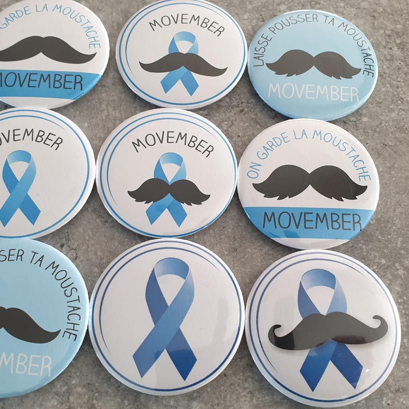 Movember pins - Etsy France