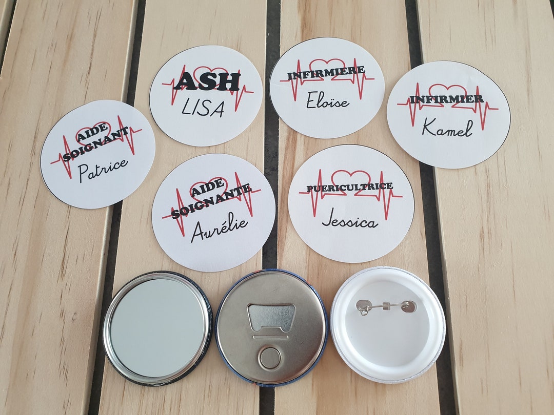 Nurse Badge, Personalized Badge, Nurse, Caregiver, Midwife ...