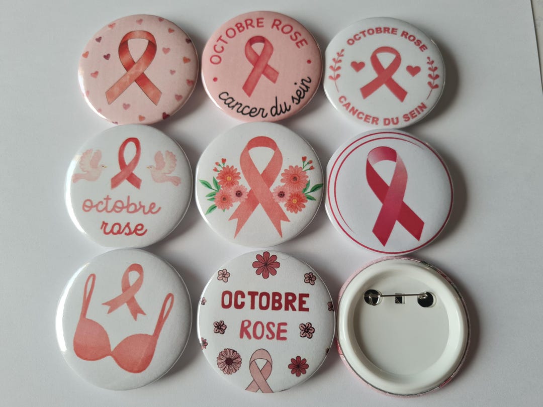 Pink October, Pink October Badge, 58mm Badge, Pink October 2024 - Etsy