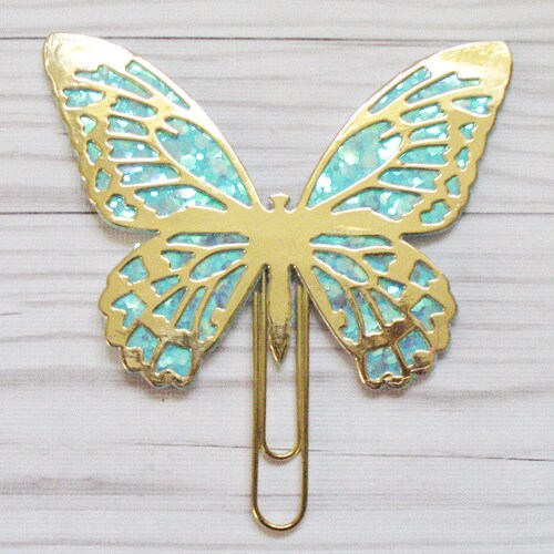 Butterfly Planner Clips Butterfly Paper Clip Planner - Etsy