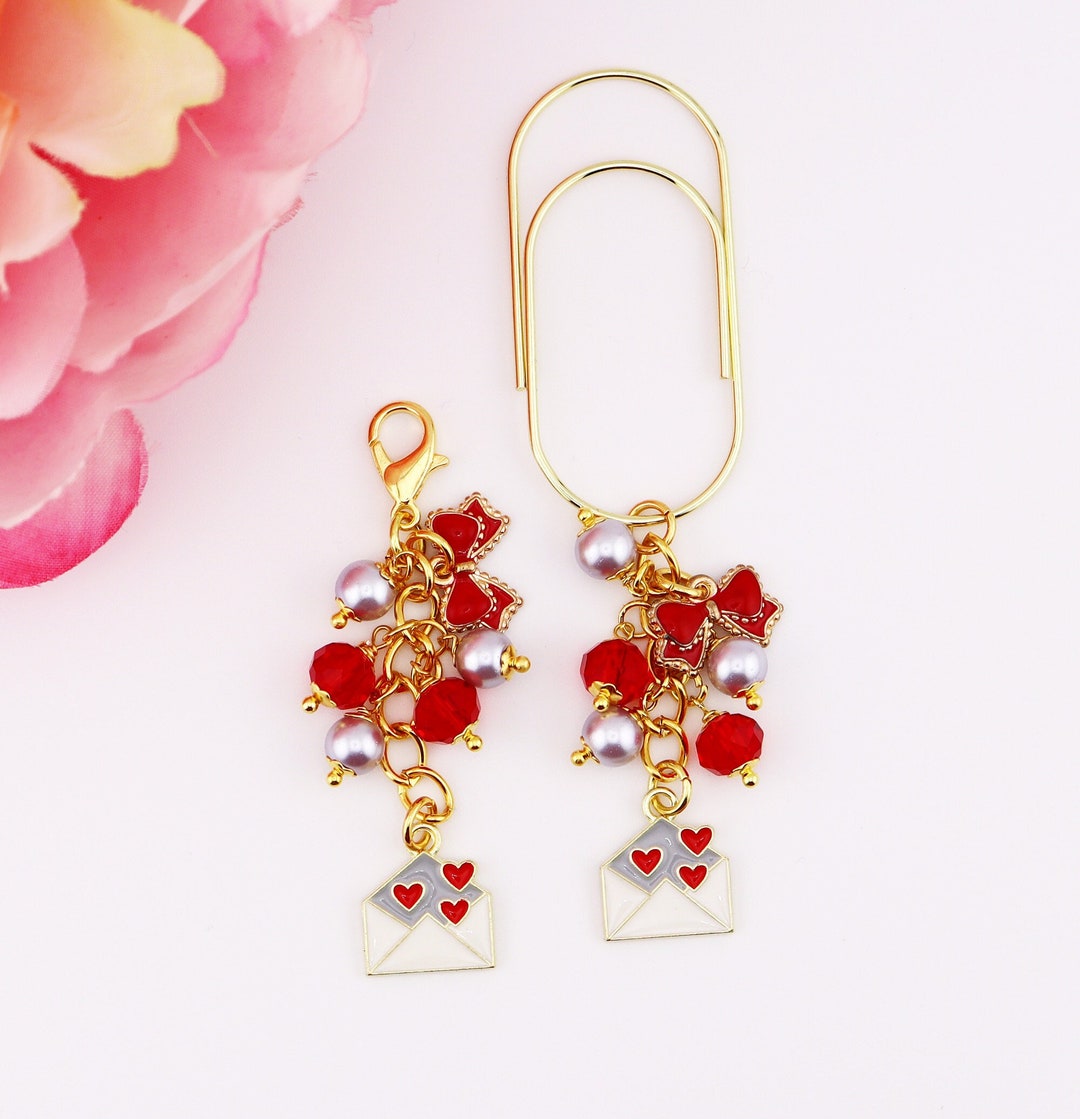 Heart Envelope Planner Charm/ Happy Mail Planner Charm/ Travelers ...