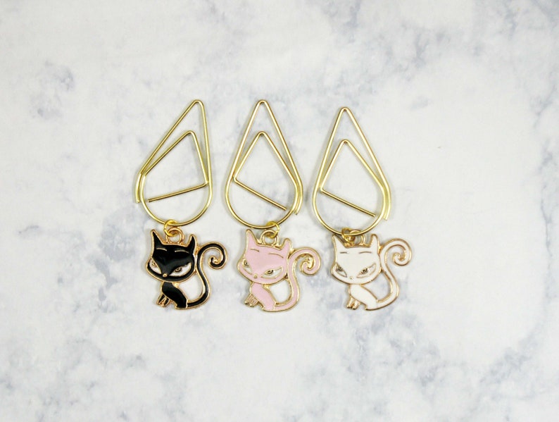 Cat Paper Clips, Cat Planner Paper Clips, Tn Clips, Planner Bookmarks ...