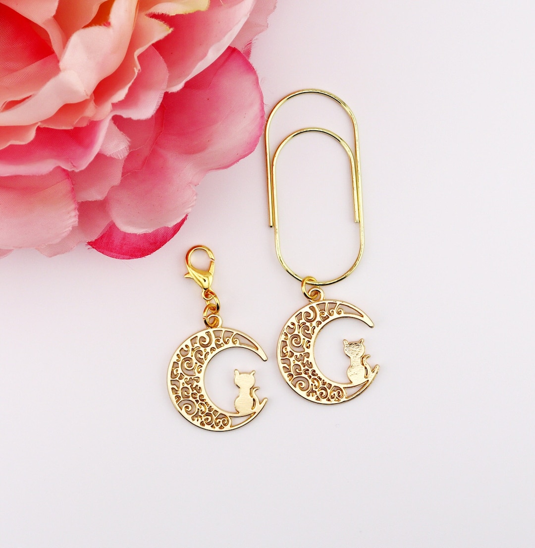 Cat Planner Charm, Celestial Charms, Cat Planner Clips, Tn Charmss ...