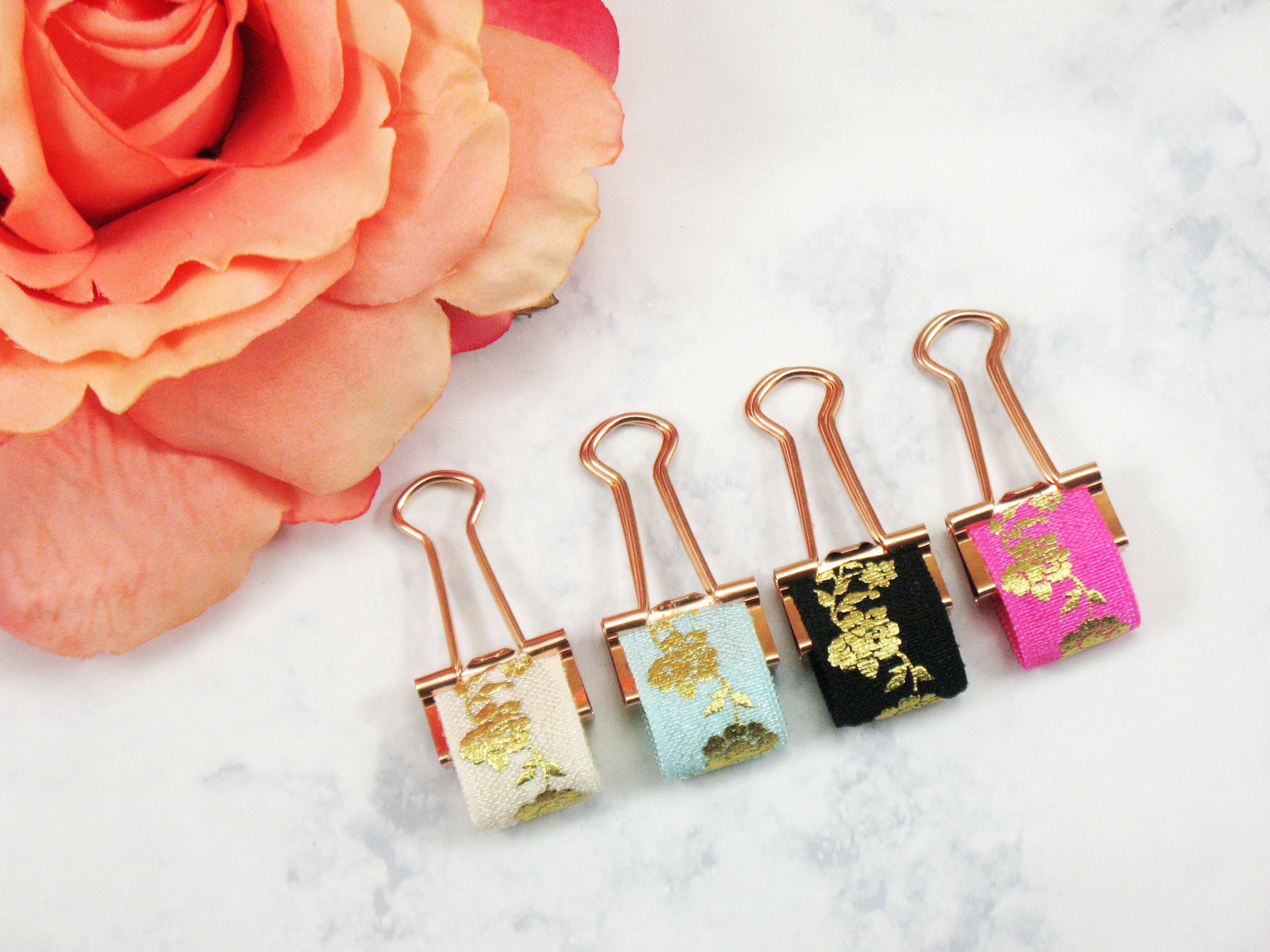 Rose Gold Foil Pen Loops/ Planner Accessories/ Travelers - Etsy