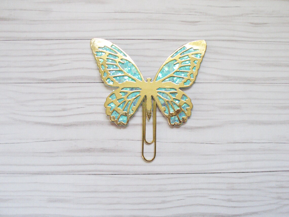 Butterfly Planner Clips Butterfly Paper Clip Planner - Etsy