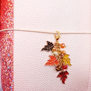 Fall Leaves Planner Charm/ Charm/ Planner Charms/ Travelers Notebook ...