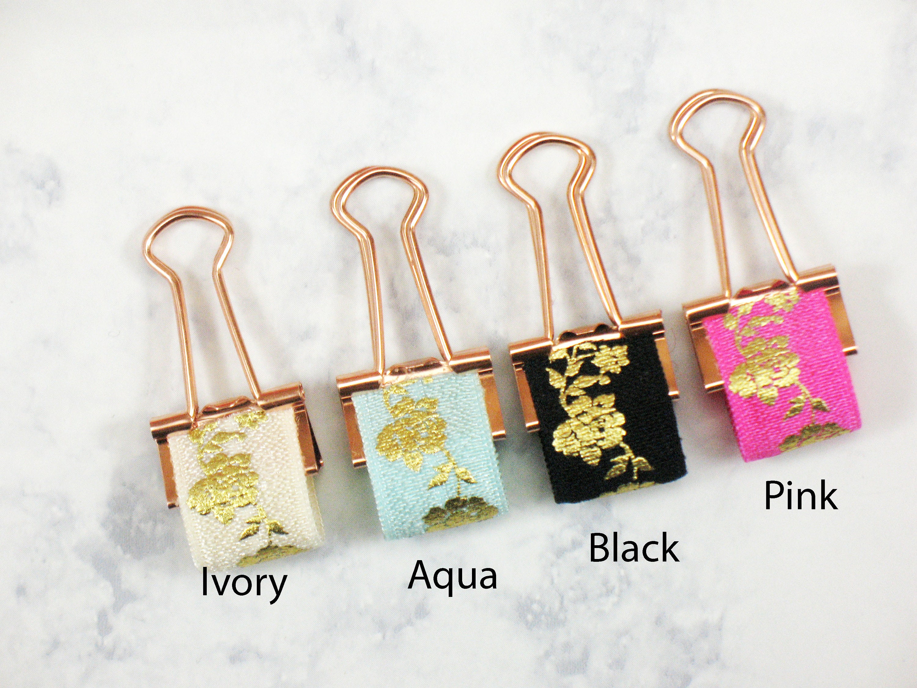 Rose Gold Foil Pen Loops/ Planner Accessories/ Travelers - Etsy