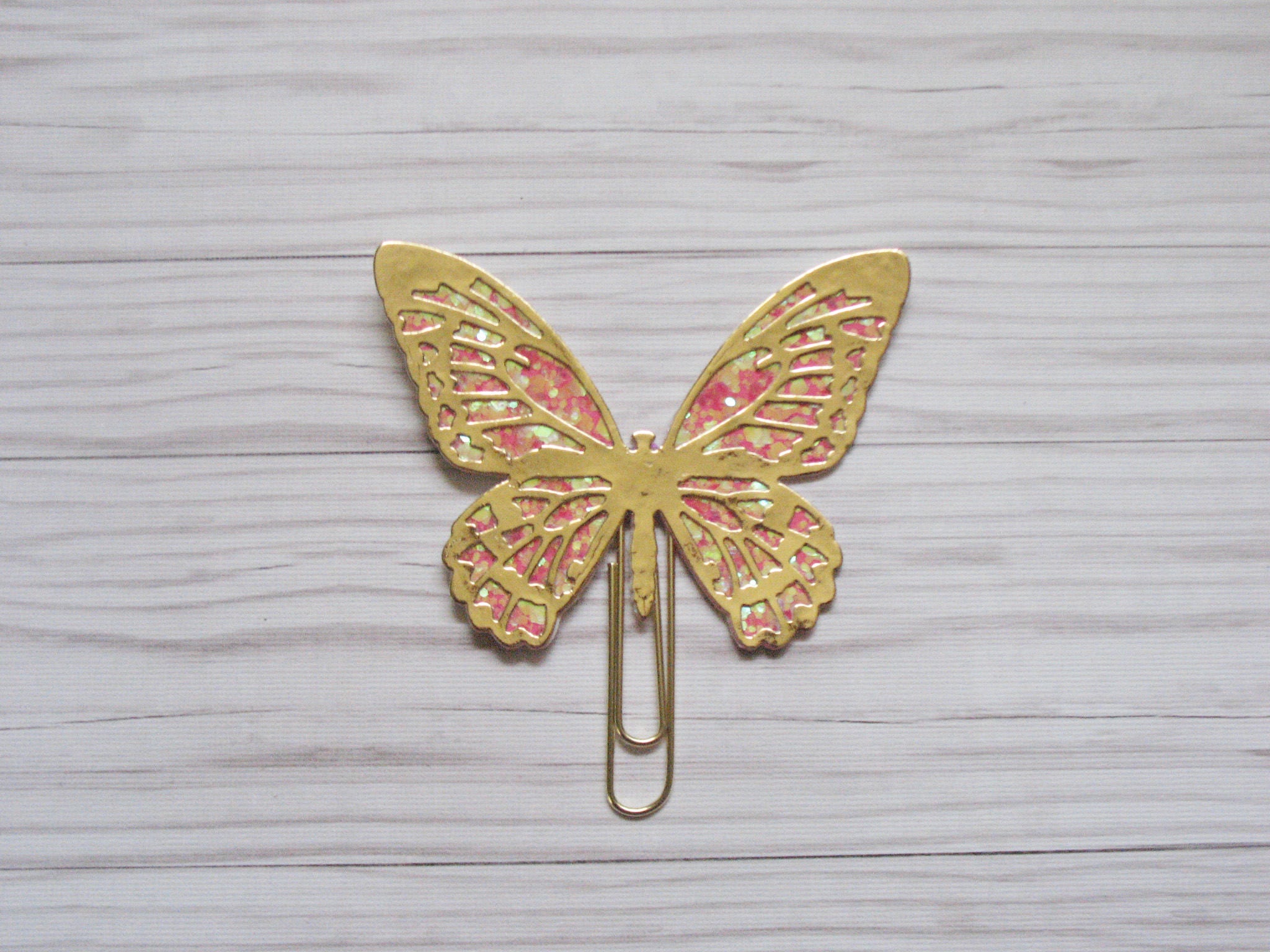Butterfly Planner Clips Butterfly Paper Clip Planner - Etsy
