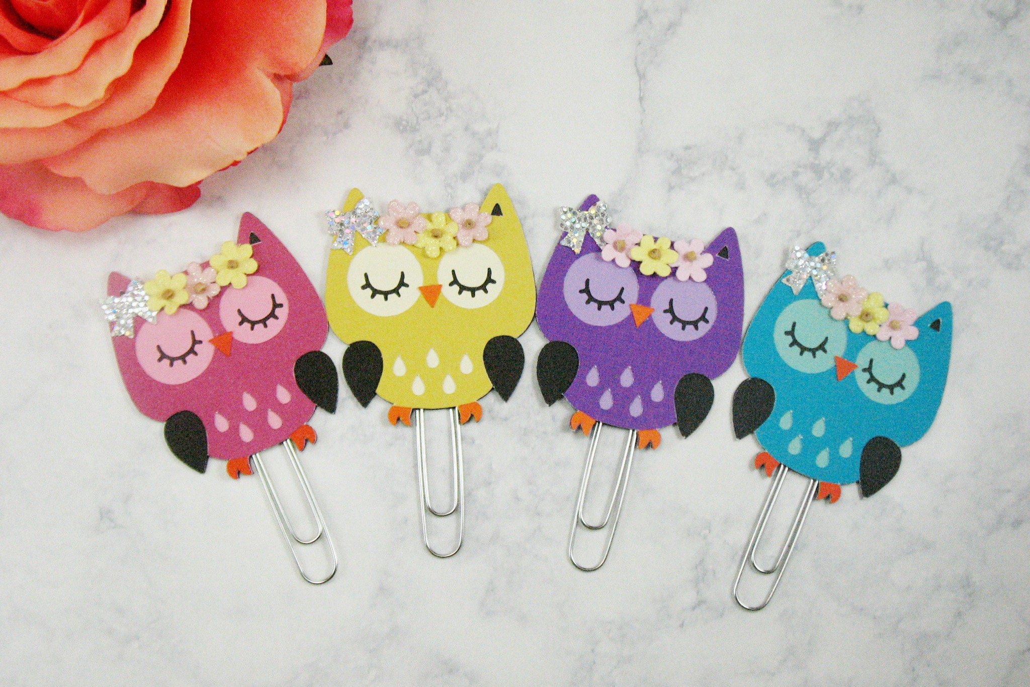 Owl Planner Paperclips, Planner Paper Clips, Planner Accessories, Cute ...