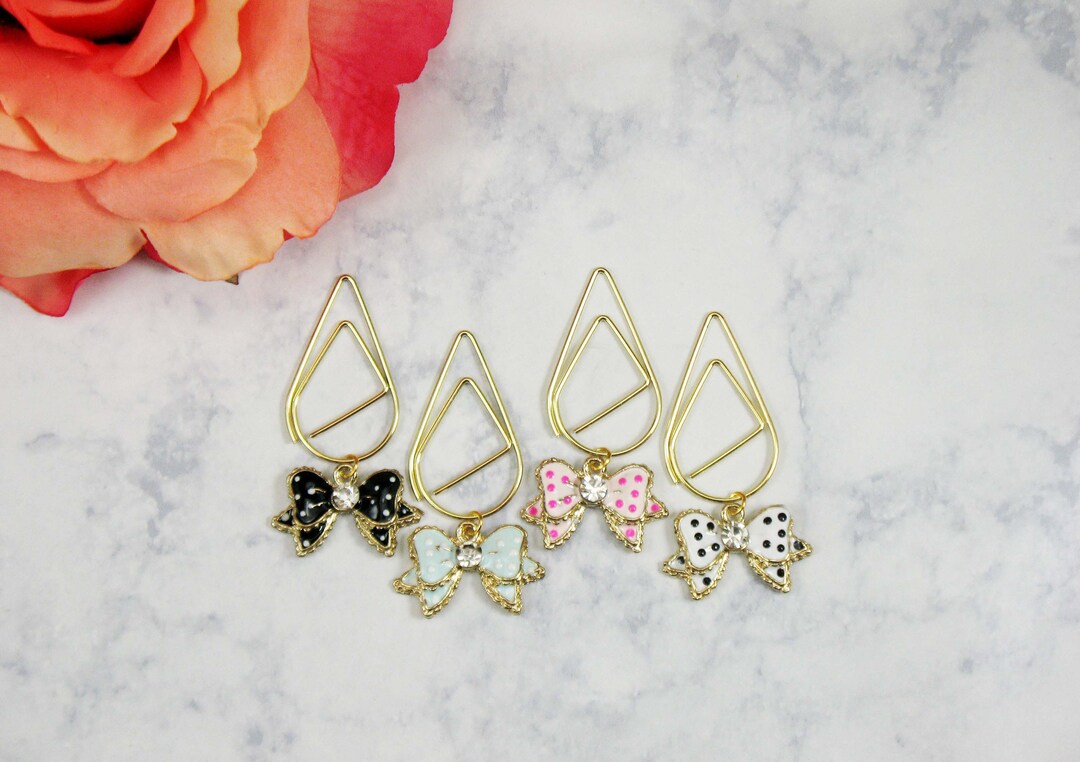 Bow Paper Clips, Bow Planner Paper Clips, Tn Clips, Planner Bookmarks ...