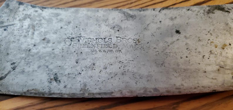 Early 20th C Nichols Bros Meat Cleaver, Butcher's Knife, Nice Handle ...