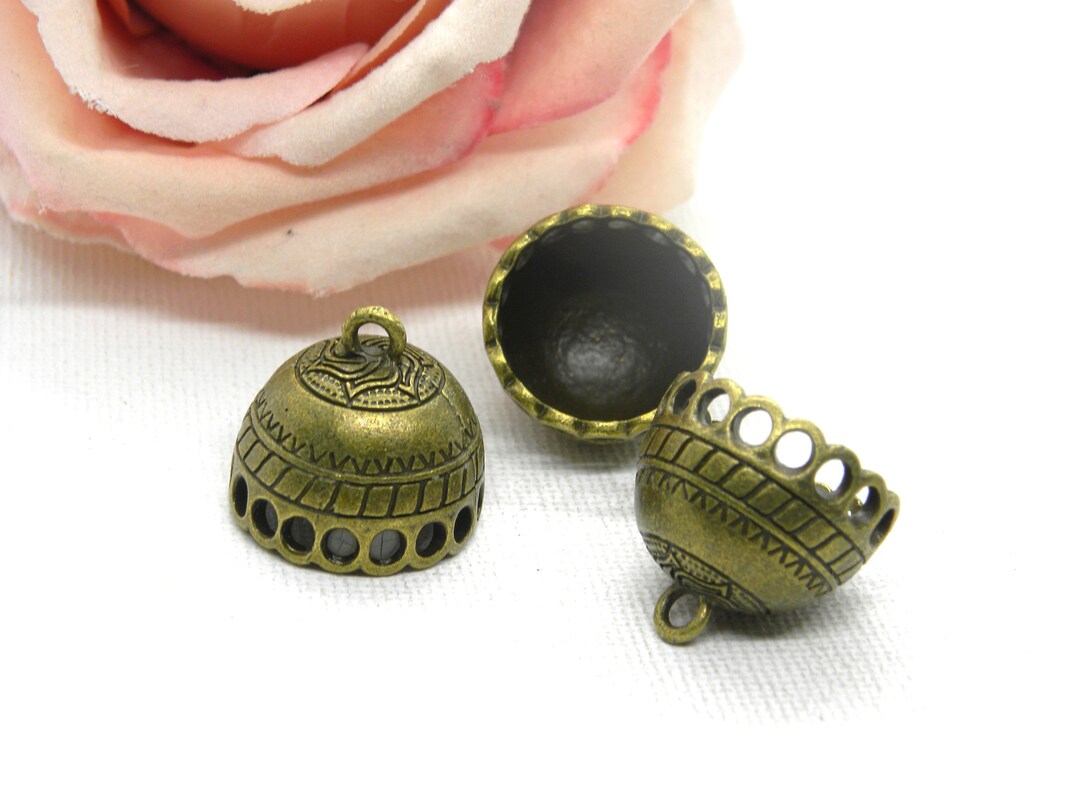 Indian Candlestick Bail Indian Knot Cover Indian Bell Bail - Etsy