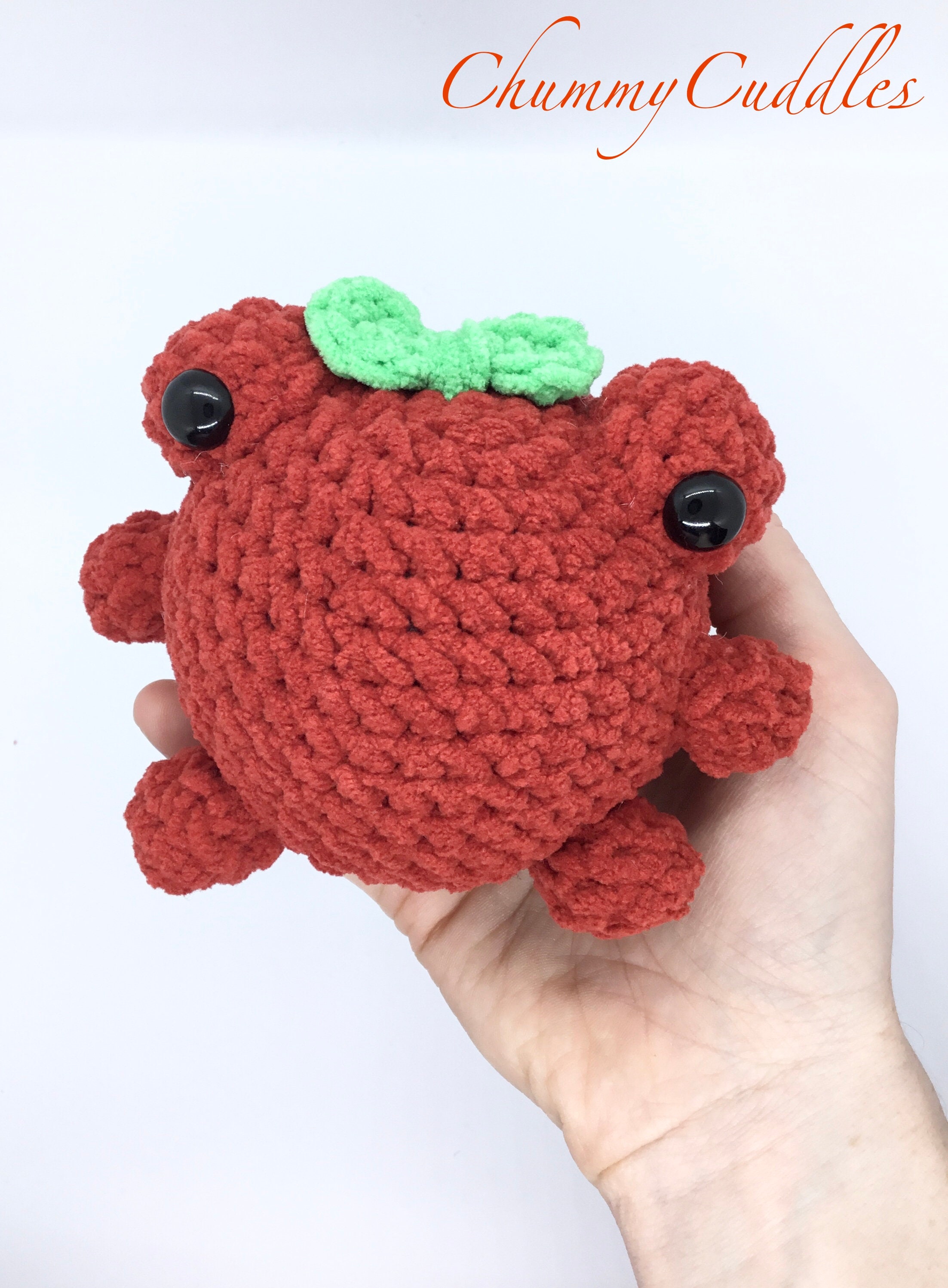 Strawberry Frog Crochet Pattern - Amigurumi Pattern - Cute Kawaii ...