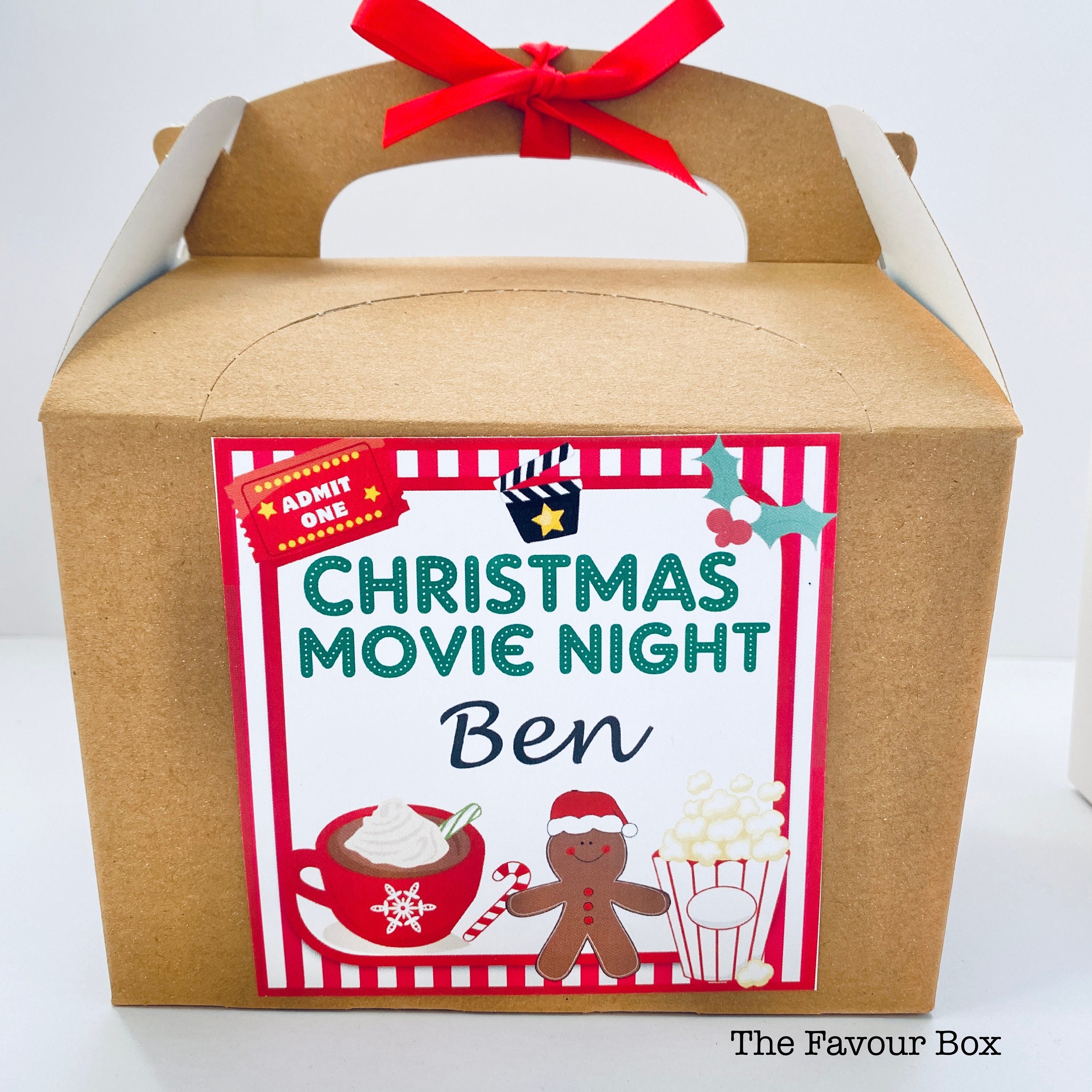 Personalised Christmas Movie Gift Box Stocking Christmas Eve | Etsy