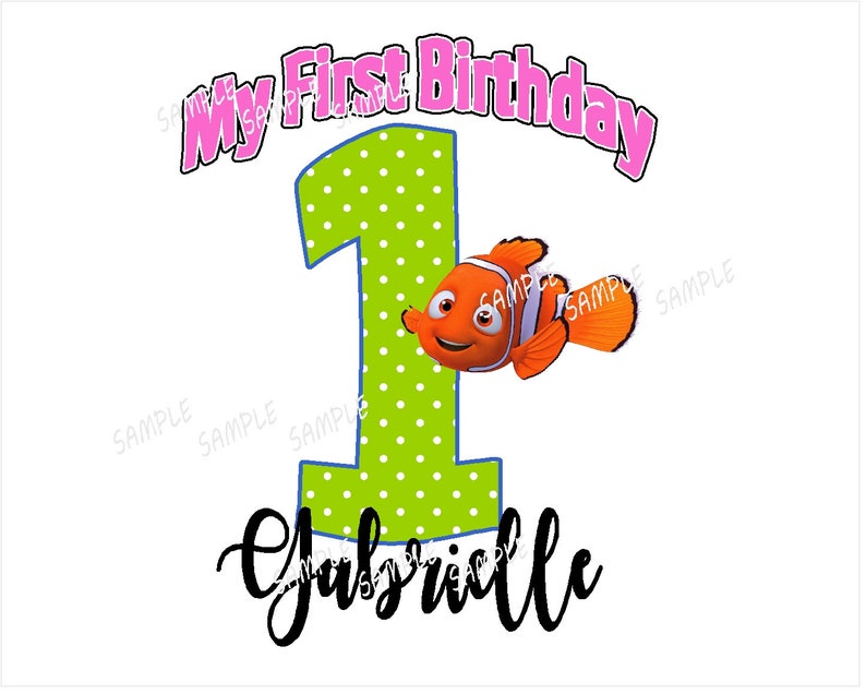 Finding Nemo Birthday Png Dory Png Birthday Girl Png ANY - Etsy
