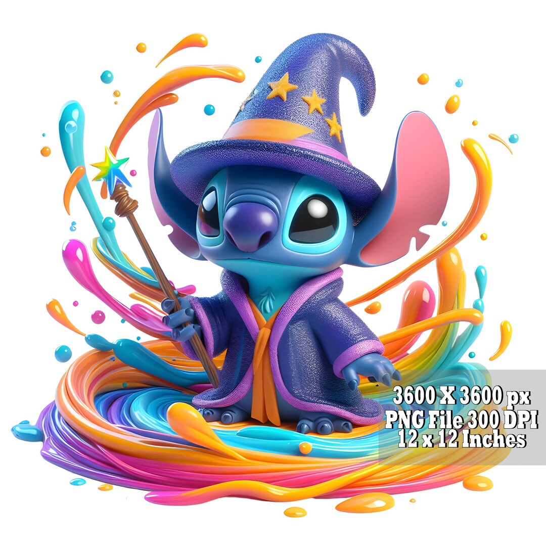 PNG Stitch Design, Magical Stitch Png, Wizard Stitch Png, Rainbow ...