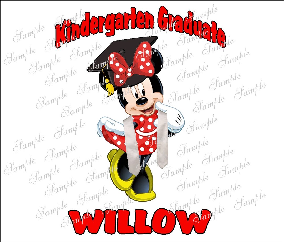 Minnie Mouse Graduado Png, Graduación Personalizada Png, Graduado de ...