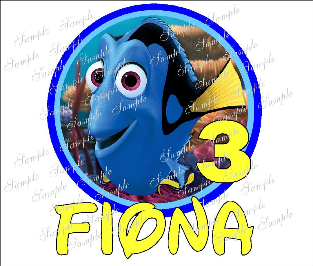 Finding Dory Birthday Png, Fish Png, ANY Name Age, Personalized ...