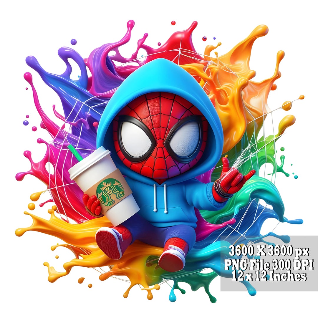 Spidey Coffee PNG Design, Spider Man Png, Carmel Macchiato Png, I Love ...