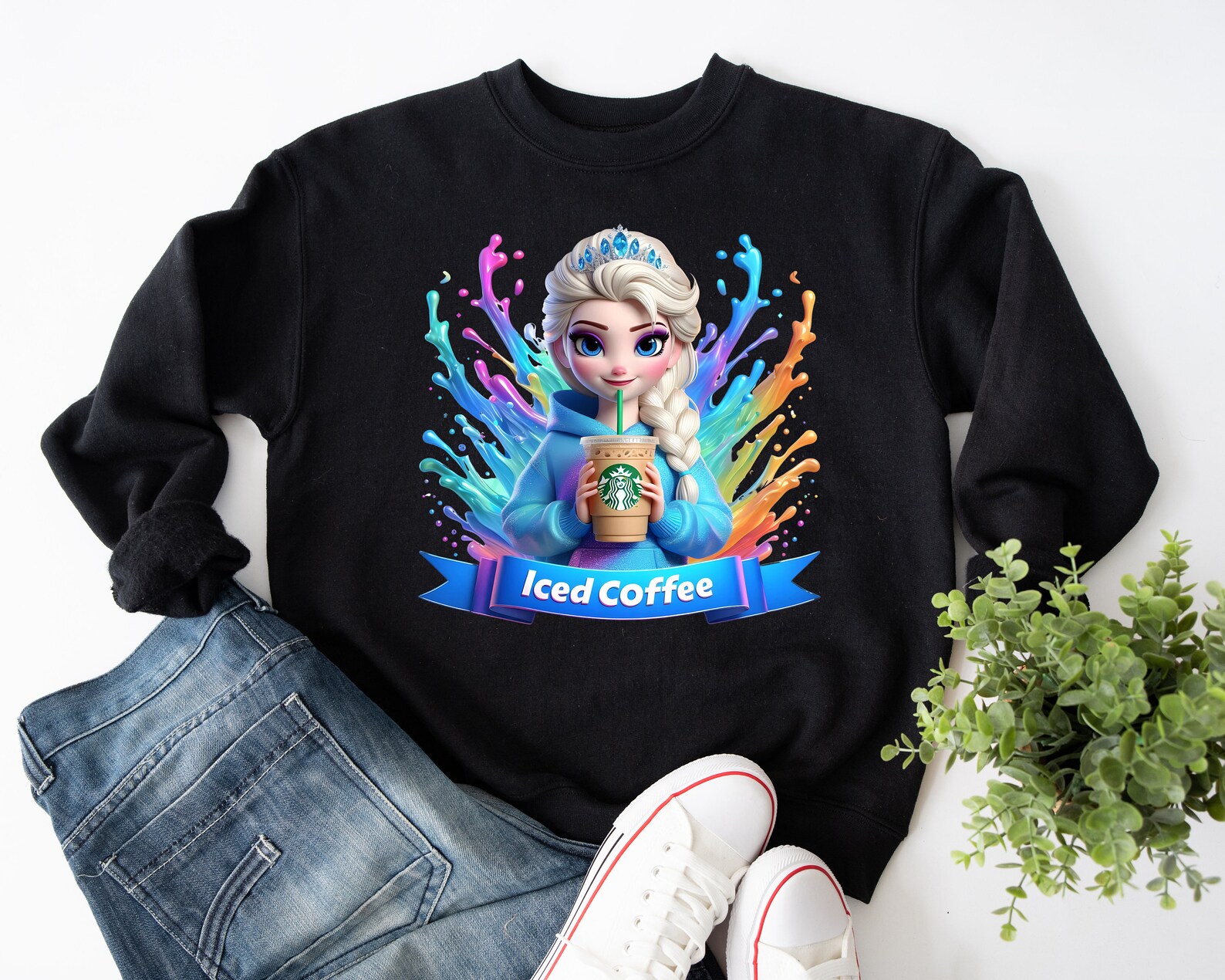 PNG Elsa Frozen Design, Frozen Iced Coffee Png, Coffee Cup Png, Queen ...