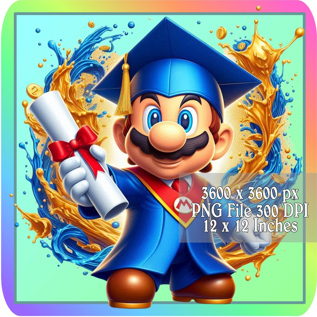 Mario Graduation Png, Graduation Diploma Image, Graduation Ceremony Png ...