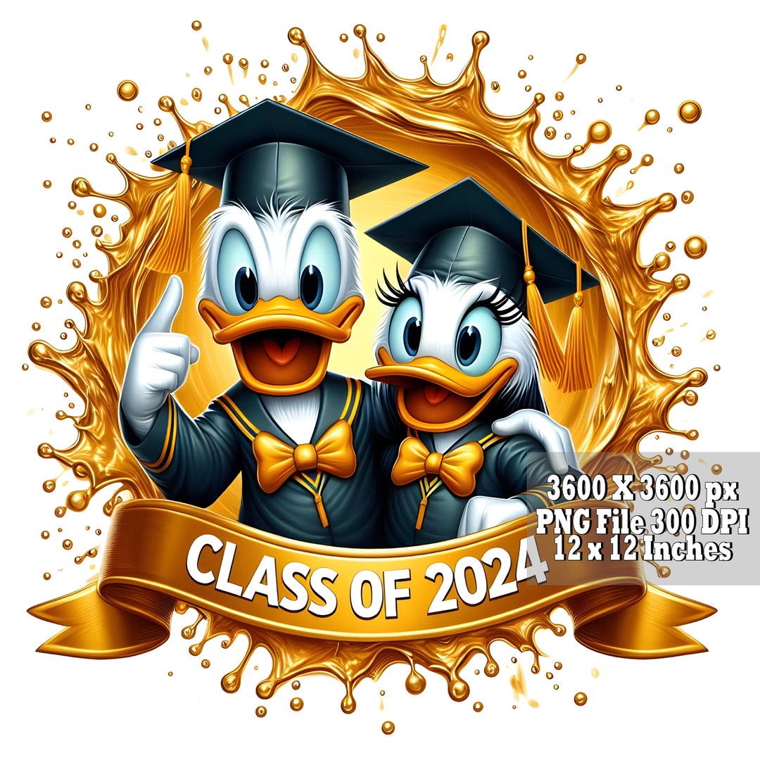 PNG Donald Daisy Duck Design, Donald Duck Graduation Png, High School ...