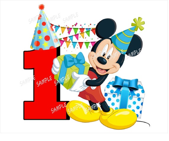Mickey Mouse 1st Birthday Png