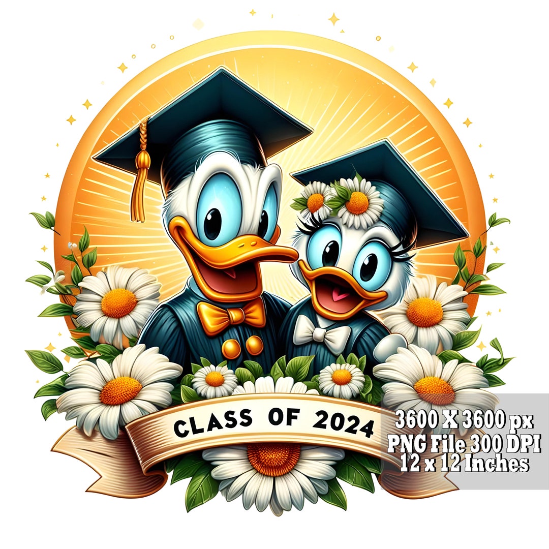PNG Donald Daisy Duck Design, Donald Duck Graduation Png, High School ...