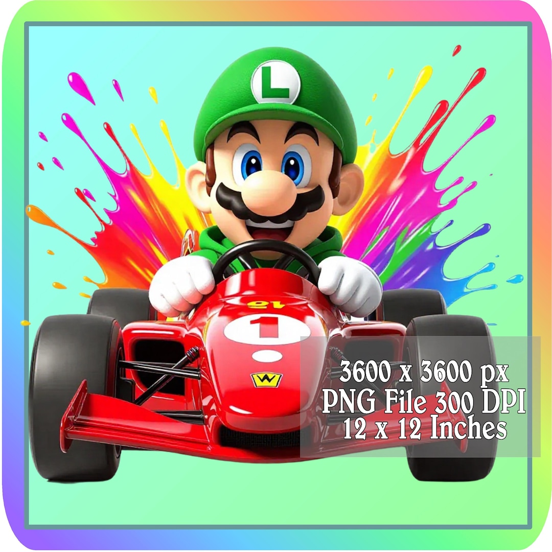 Mario Car Png, Race Car Image, Video Game Race Clipart Image, Graphic ...