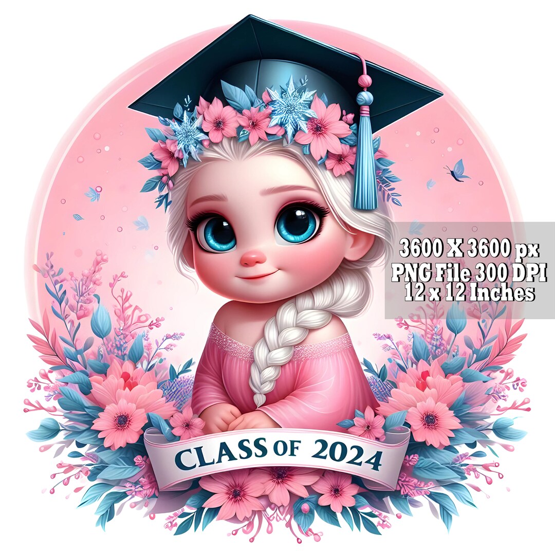 PNG Elsa Frozen Design, Elsa Graduation Png, Kindergarten Graduation ...