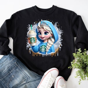 PNG Elsa Frozen Design, Frozen Coffee Png, Coffee Cup Png, Queen Elsa ...