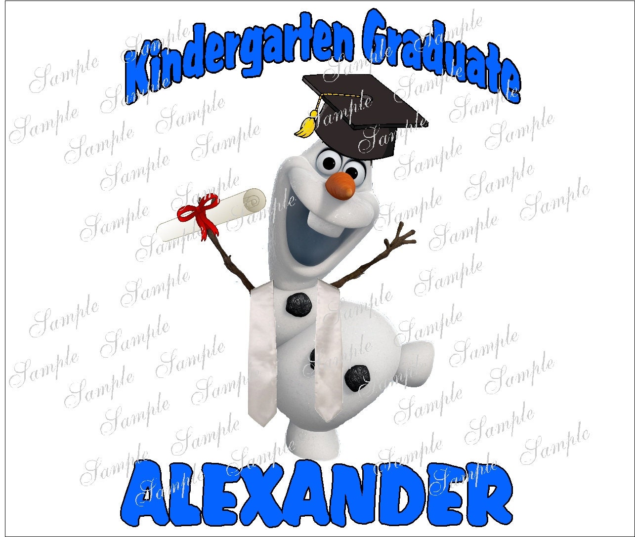 Olaf Graduate Png Frozen Graduation Png Personalized - Etsy
