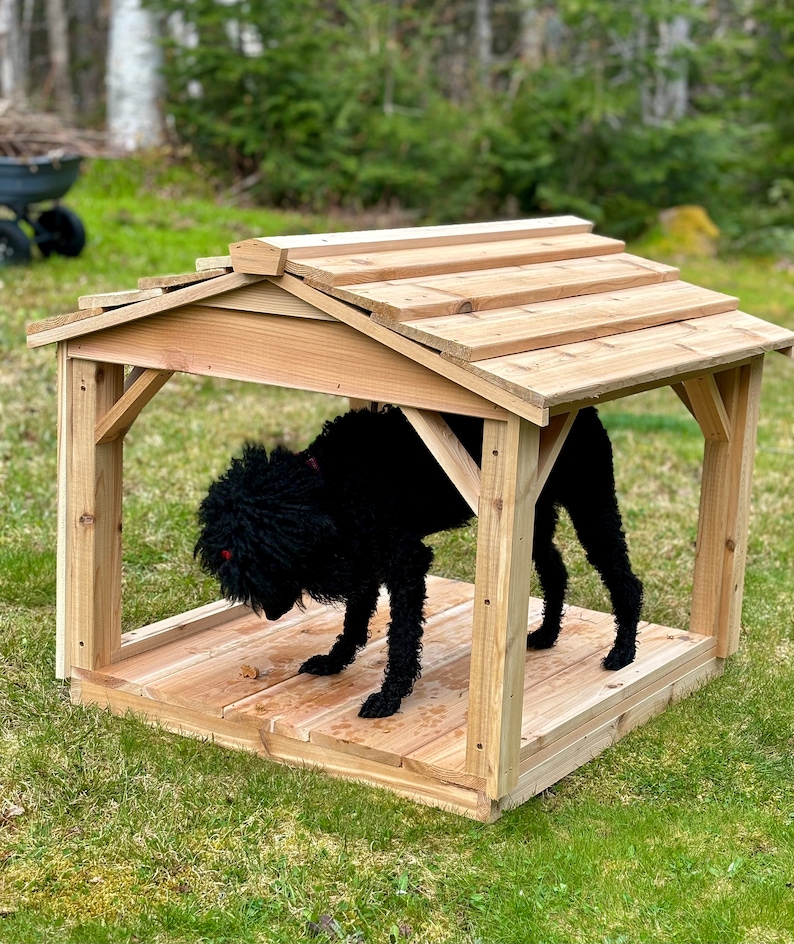 Cedar Wood Dog Gazebo: Outdoor Shade Shelter for Small/mid-size Dogs - Etsy